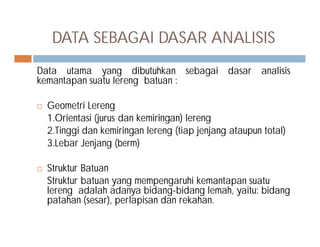 1.geoteknik tambang | PDF