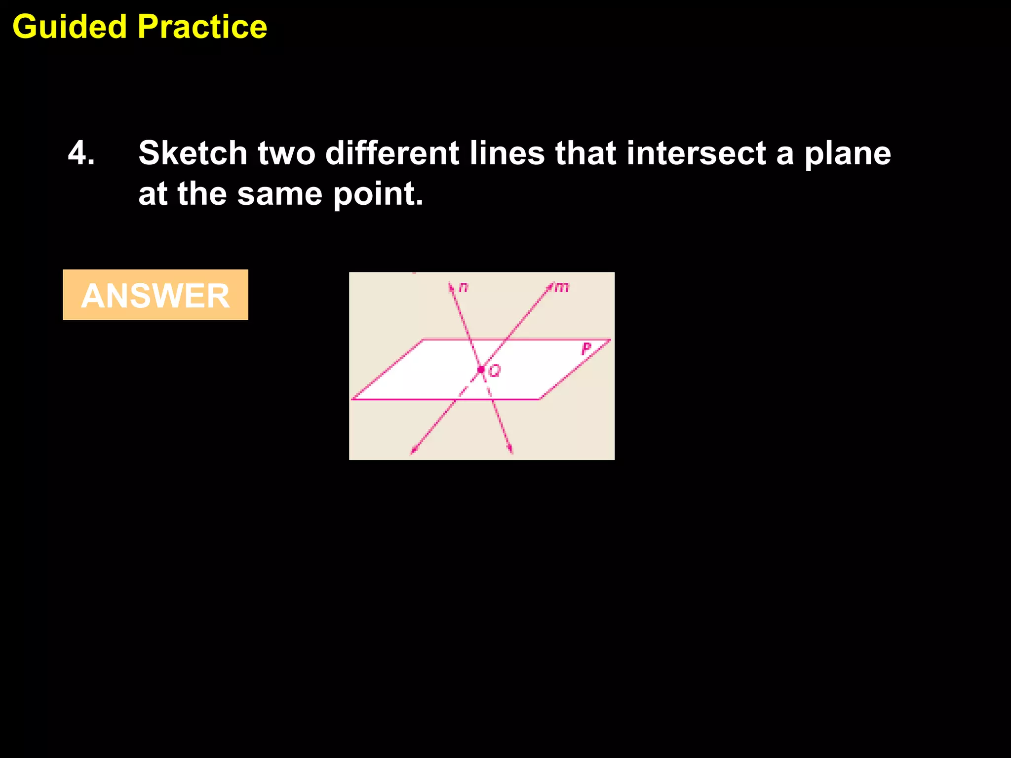 1.1 identify points, lines, and planes | PPTX | Air Travel | Travel Type