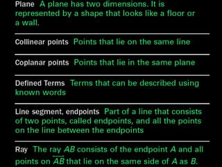 1.1 identify points, lines, and planes | PPTX | Air Travel | Travel Type