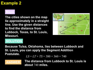 1.2 use segments and congruence | PPTX | Physics | Science