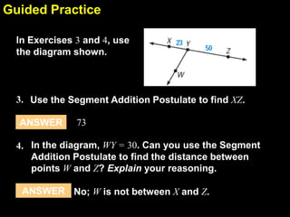 1.2 use segments and congruence | PPTX | Physics | Science