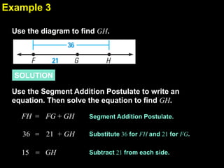 1.2 use segments and congruence | PPTX | Physics | Science
