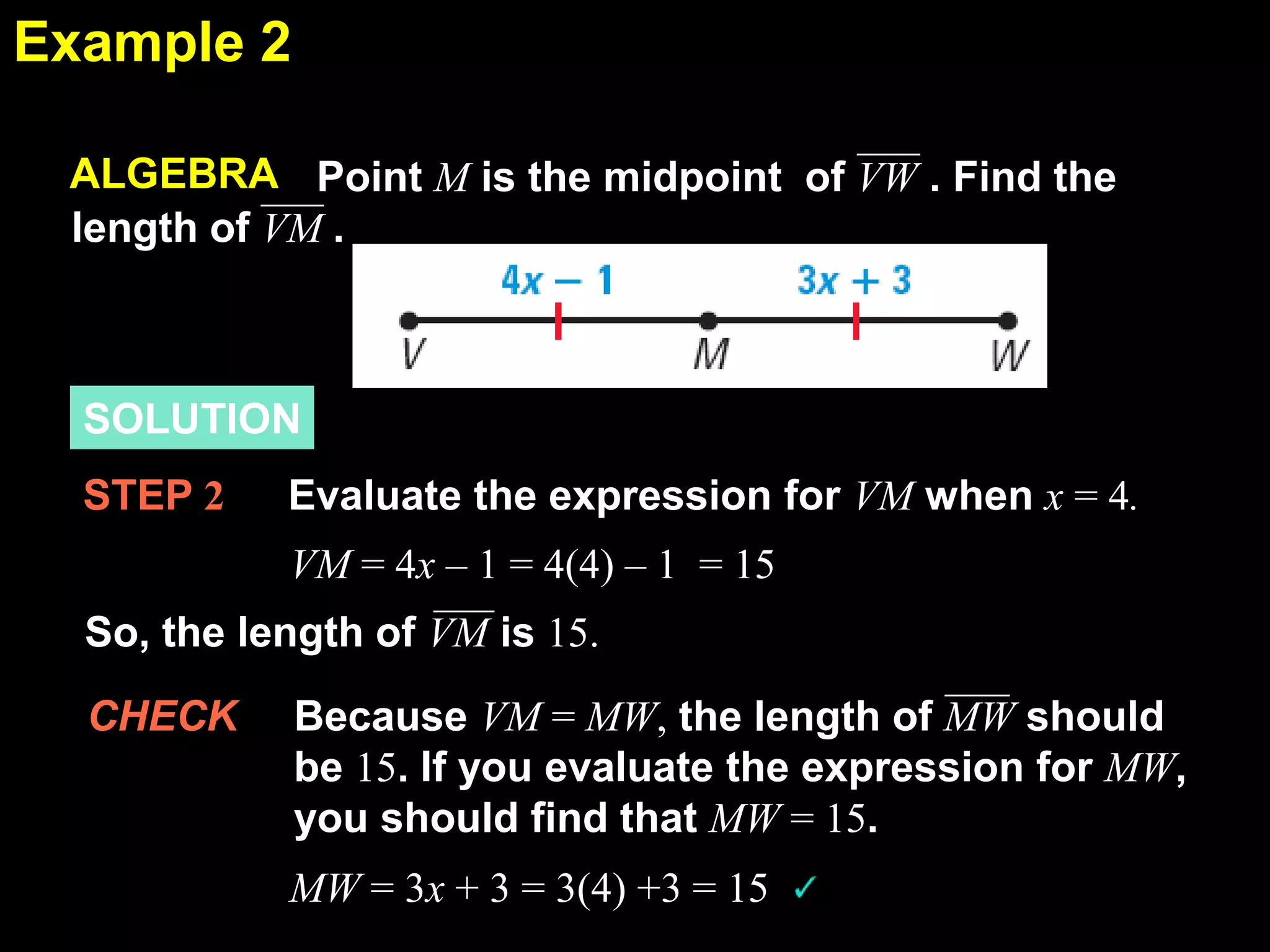 1.3 use midpoint and distance formulas | PPT
