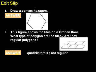 Convex Hexagon In Real Life