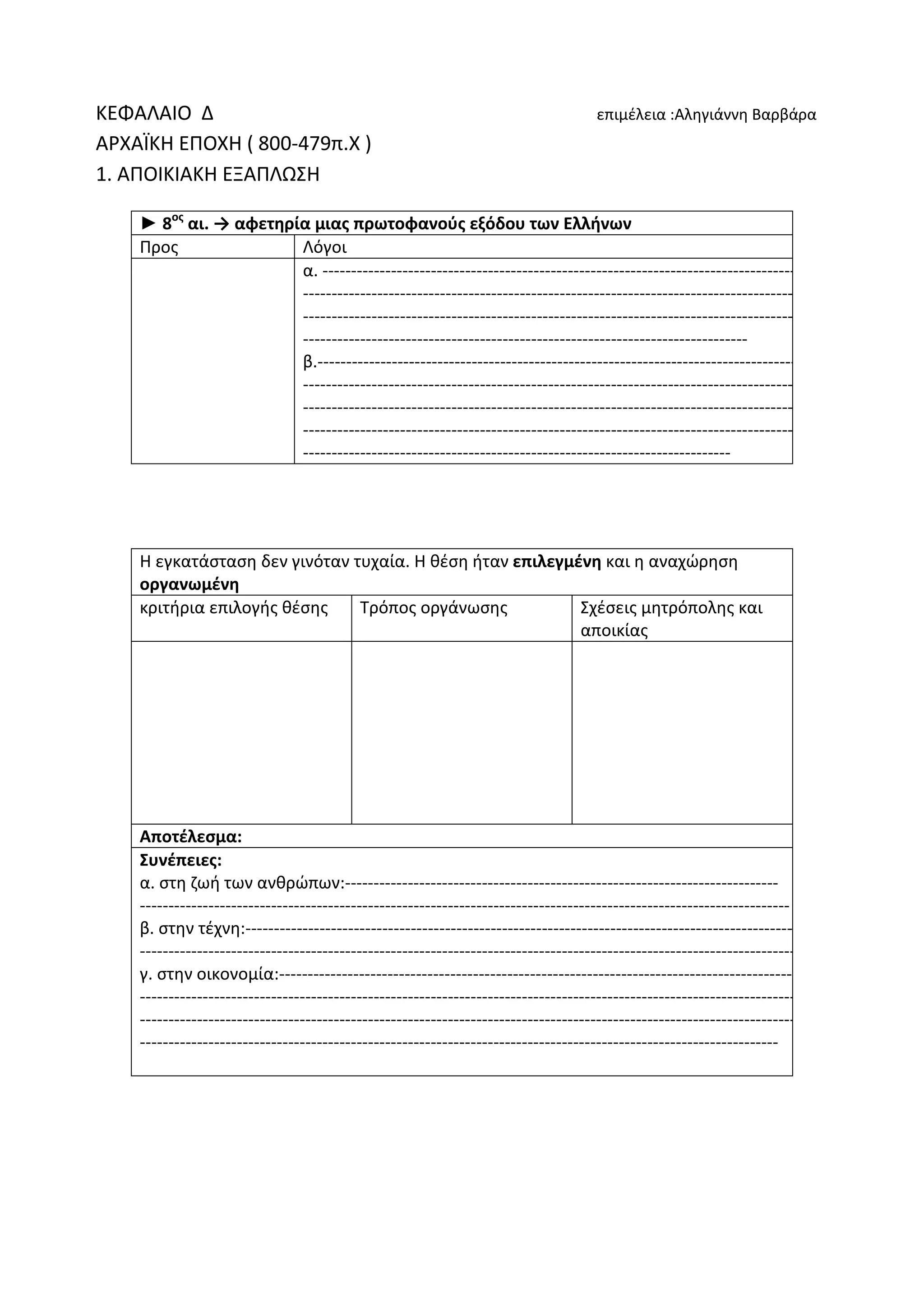 1. Αποικιακή εξάπλωση | DOCX