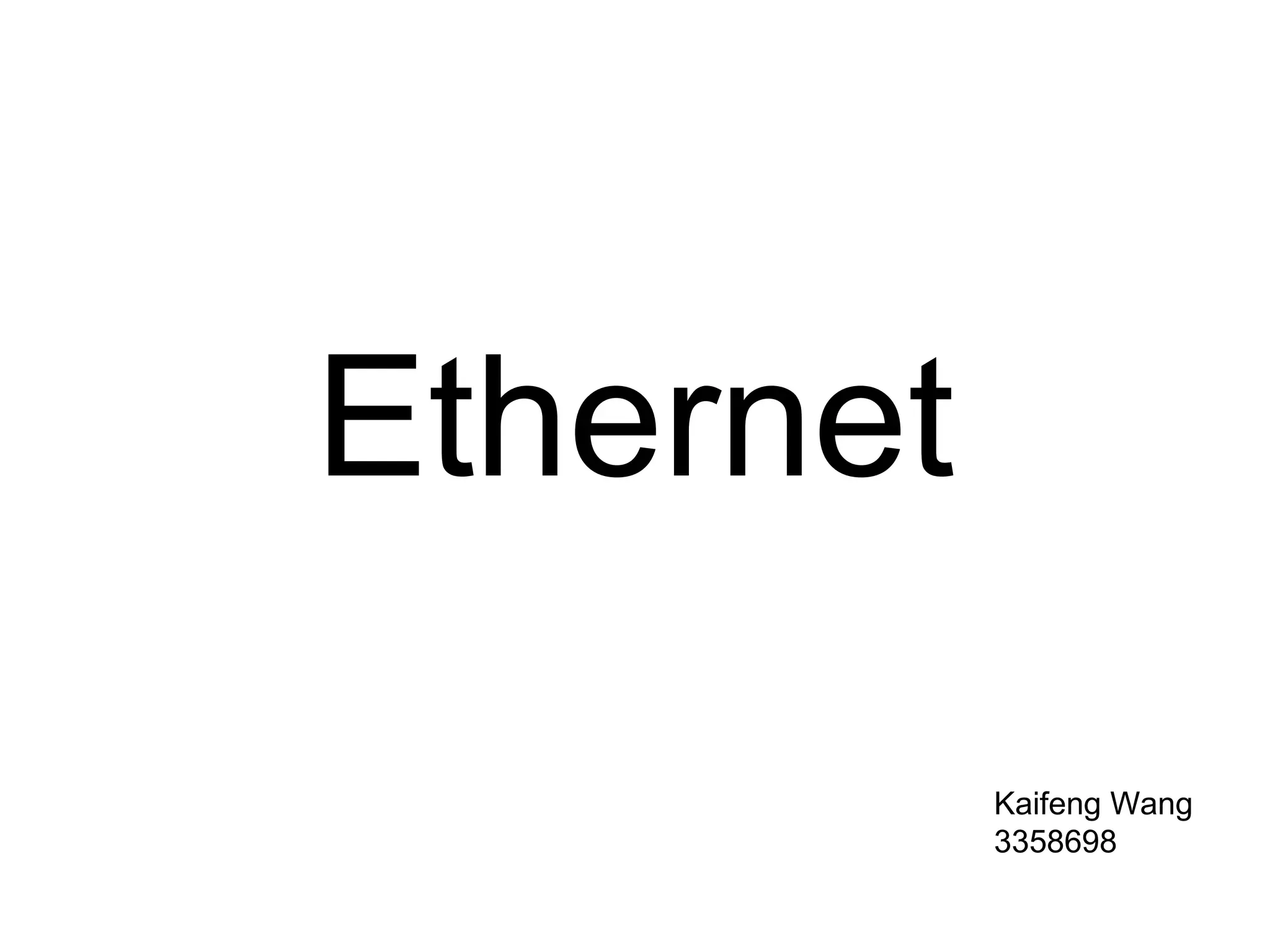Ethernet | PPT