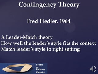1. Contingency Theory | PPTX
