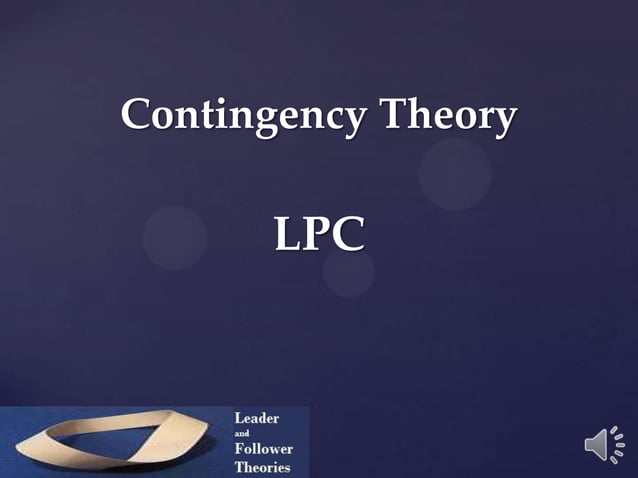 1. Contingency Theory | PPTX