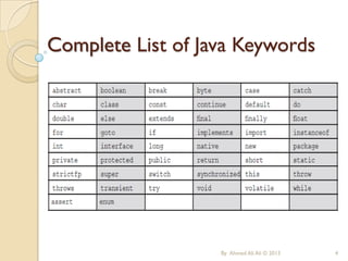Learn Java in 2 days | PPT