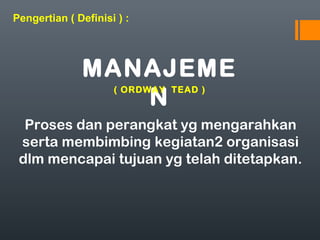1. administrasi, manajemen, dan pengendalian | PPT