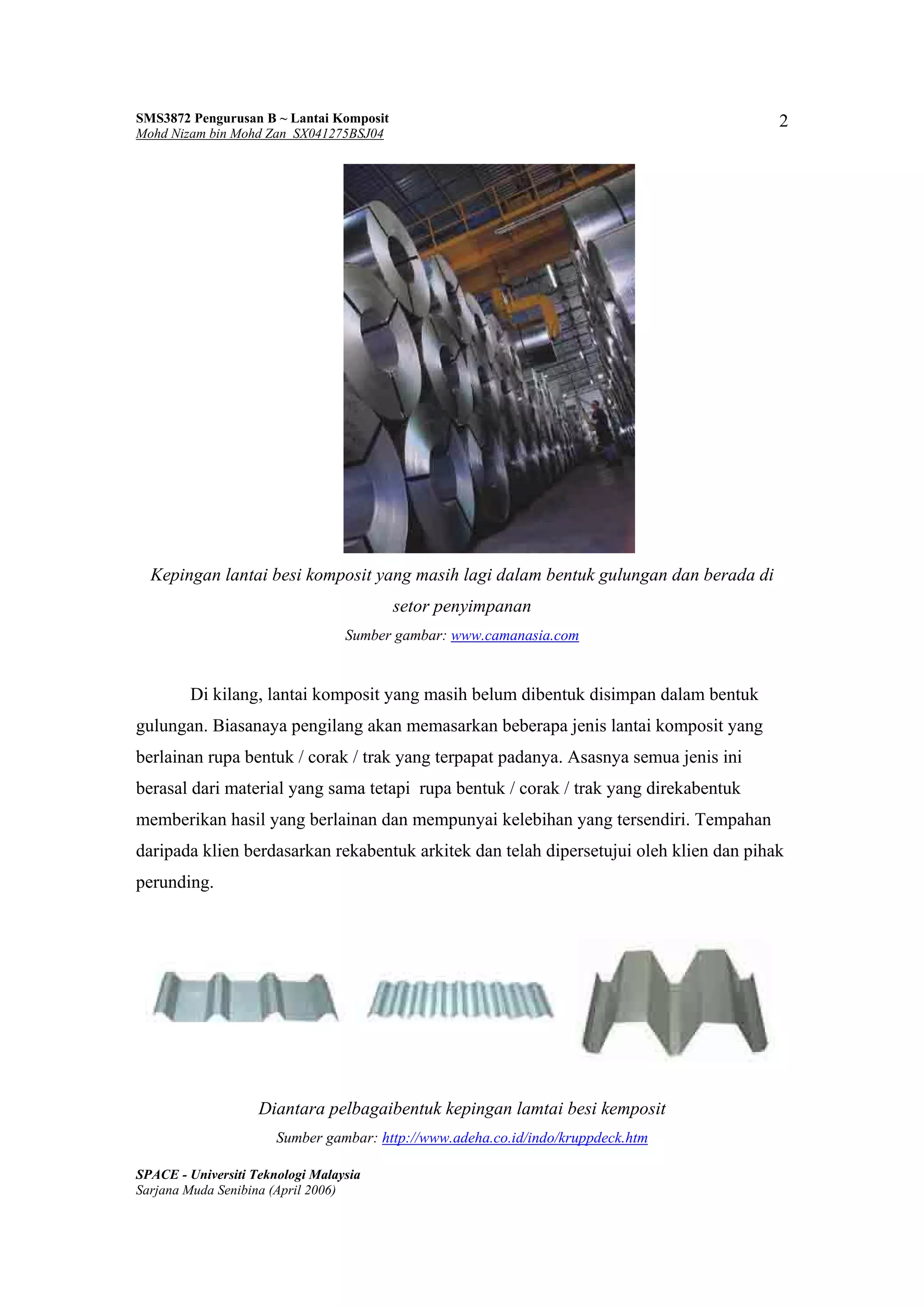 Pengenalan Lantai Komposit | PDF