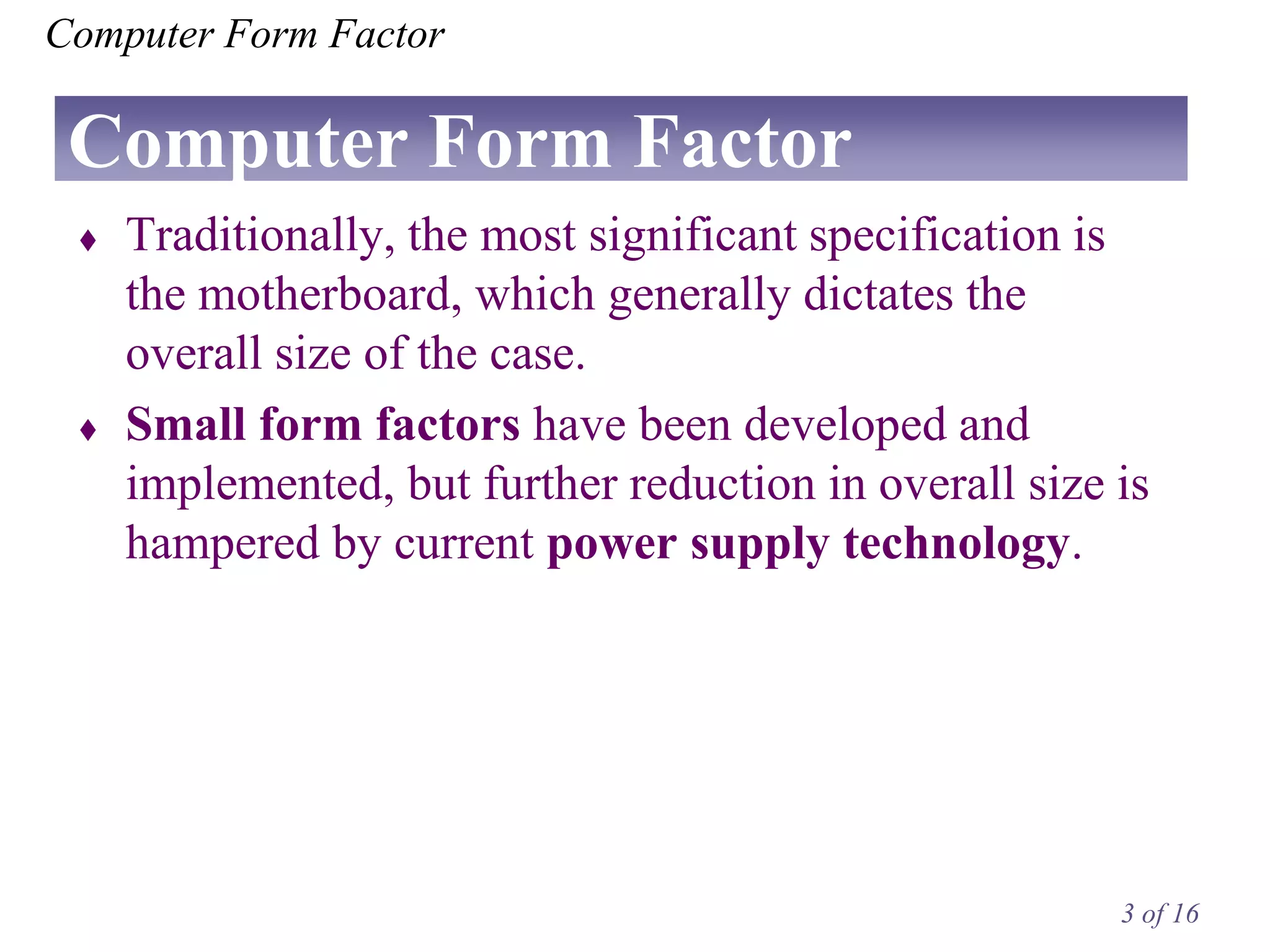 computer form factor | PDF