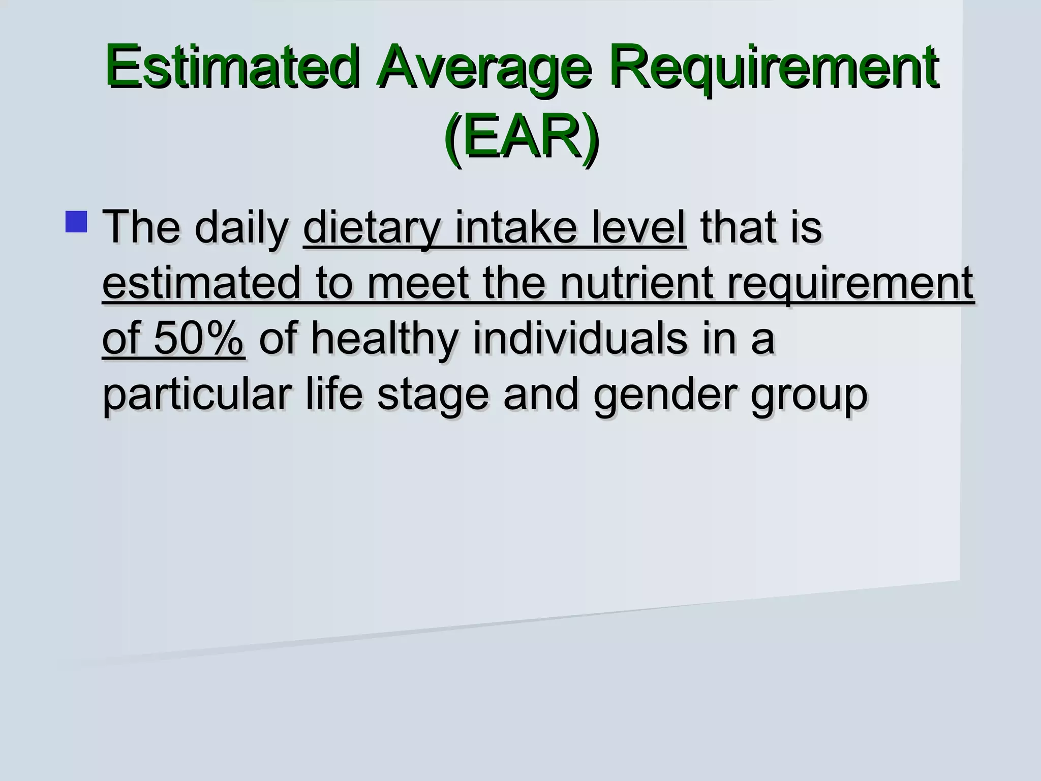 Introduction to nutrition | PPT
