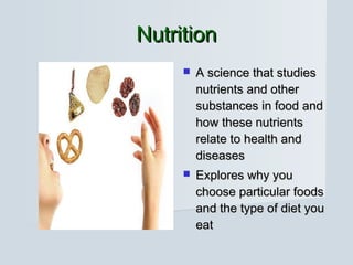 Introduction to nutrition | PPT