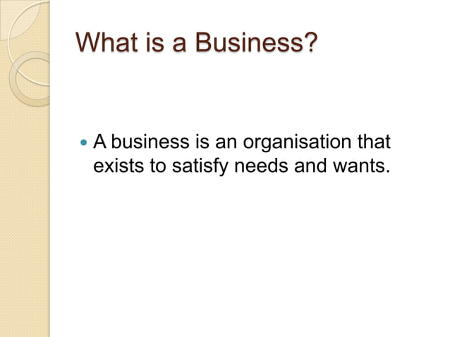 National 5 Business Management 1.1 Business Activity | PPTX