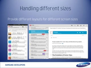 Developing and Designing Multiscreen Android apps | PPT