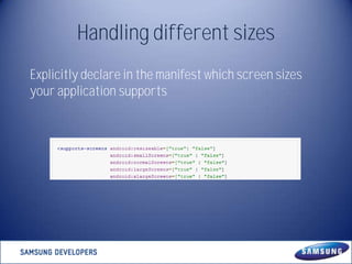 Developing and Designing Multiscreen Android apps | PPT