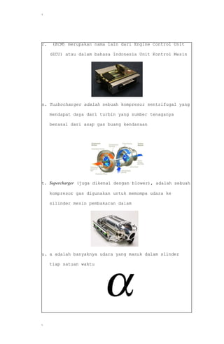 Soal dan jawaban No 1 Tugas Pendahuluan Motor Bensin Teknik Mesin | PDF