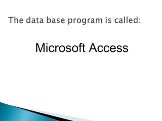 Databases Main Lesson 1 | PPT