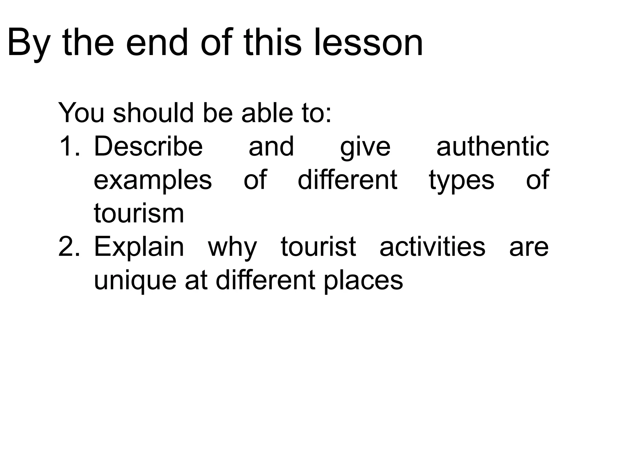 1. global tourism introduction | PPTX | Asia Travel | Travel Locations