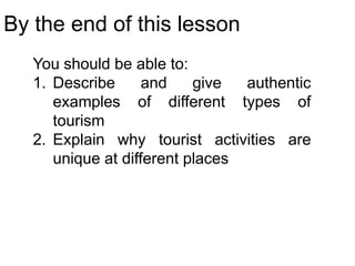 1. global tourism introduction | PPTX | Asia Travel | Travel Locations