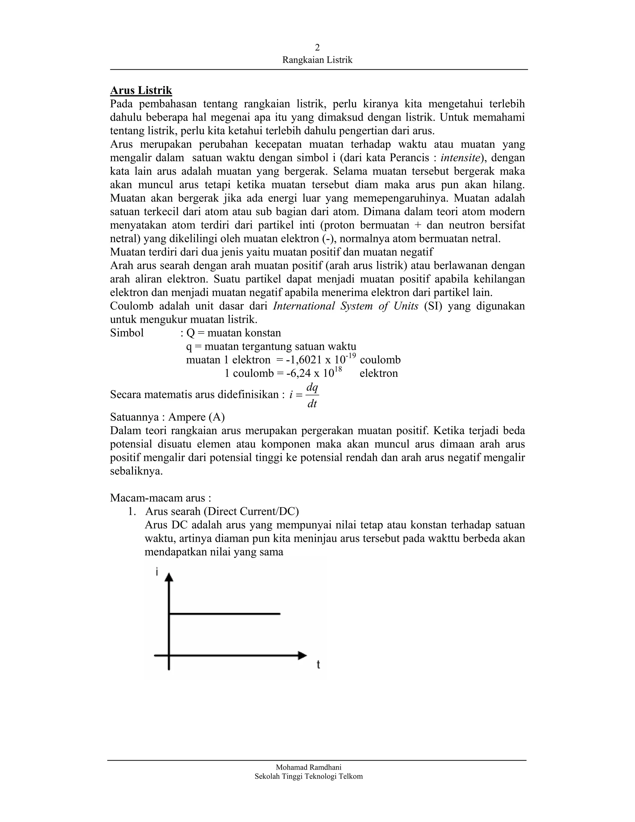 1.konsep rangkaian listrik | PDF