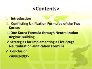 [Dr. Kwak] One Korea Unification Vision through Neutralization: What ...