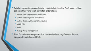 1. setting windows ac dan ad domain | PPTX