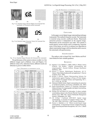 Dual-layer Digital Image Watermarking for Intellectual Property Right Protection | PDF