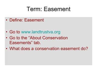1 13 Easements & Land Use | PPT | Land and Farms | Real Estate