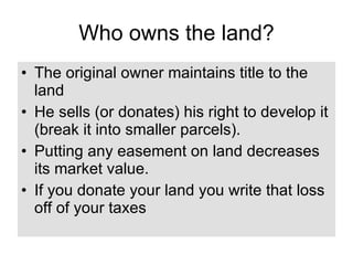 1 13 Easements & Land Use | PPT | Land and Farms | Real Estate