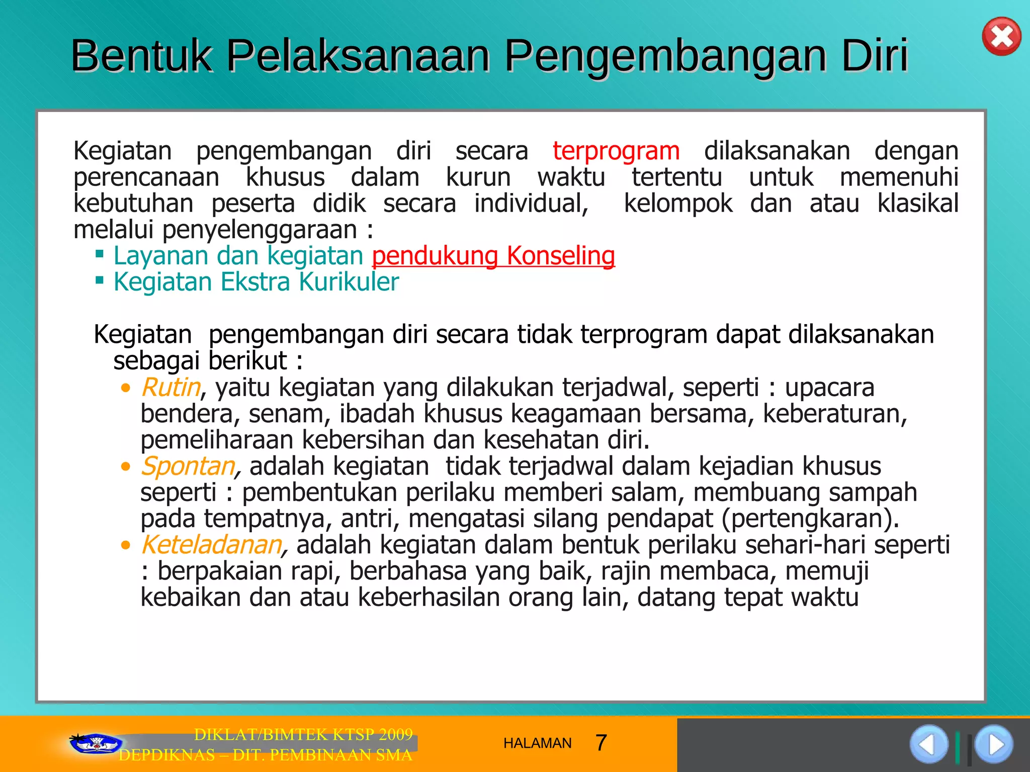Pengembangan Diri Ppt