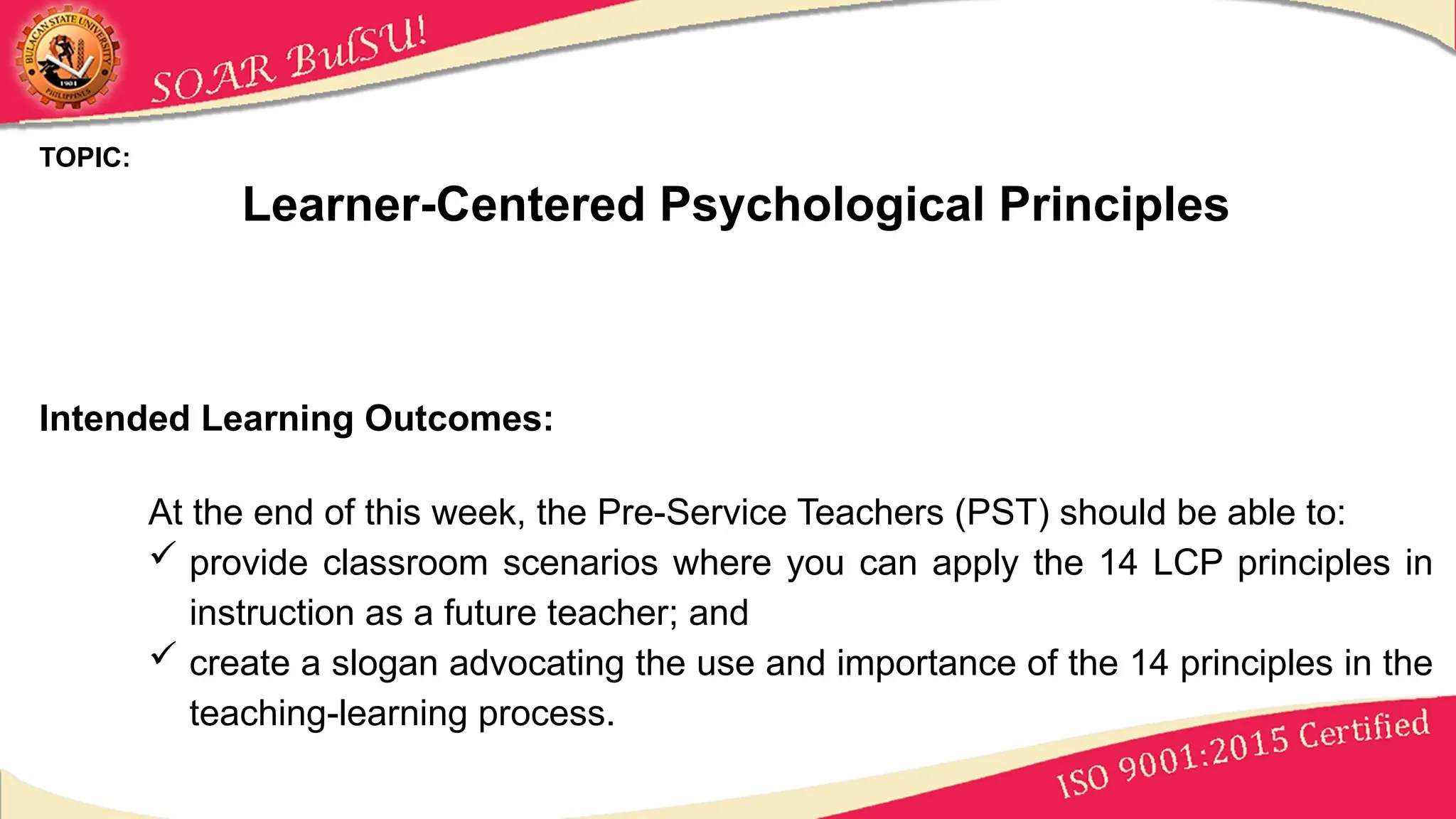 1-14-LC-Principles.pptx Learner centered style of teaching | PPTX