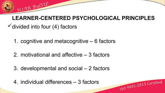 1-14-LC-Principles.pptx Learner centered style of teaching | PPTX