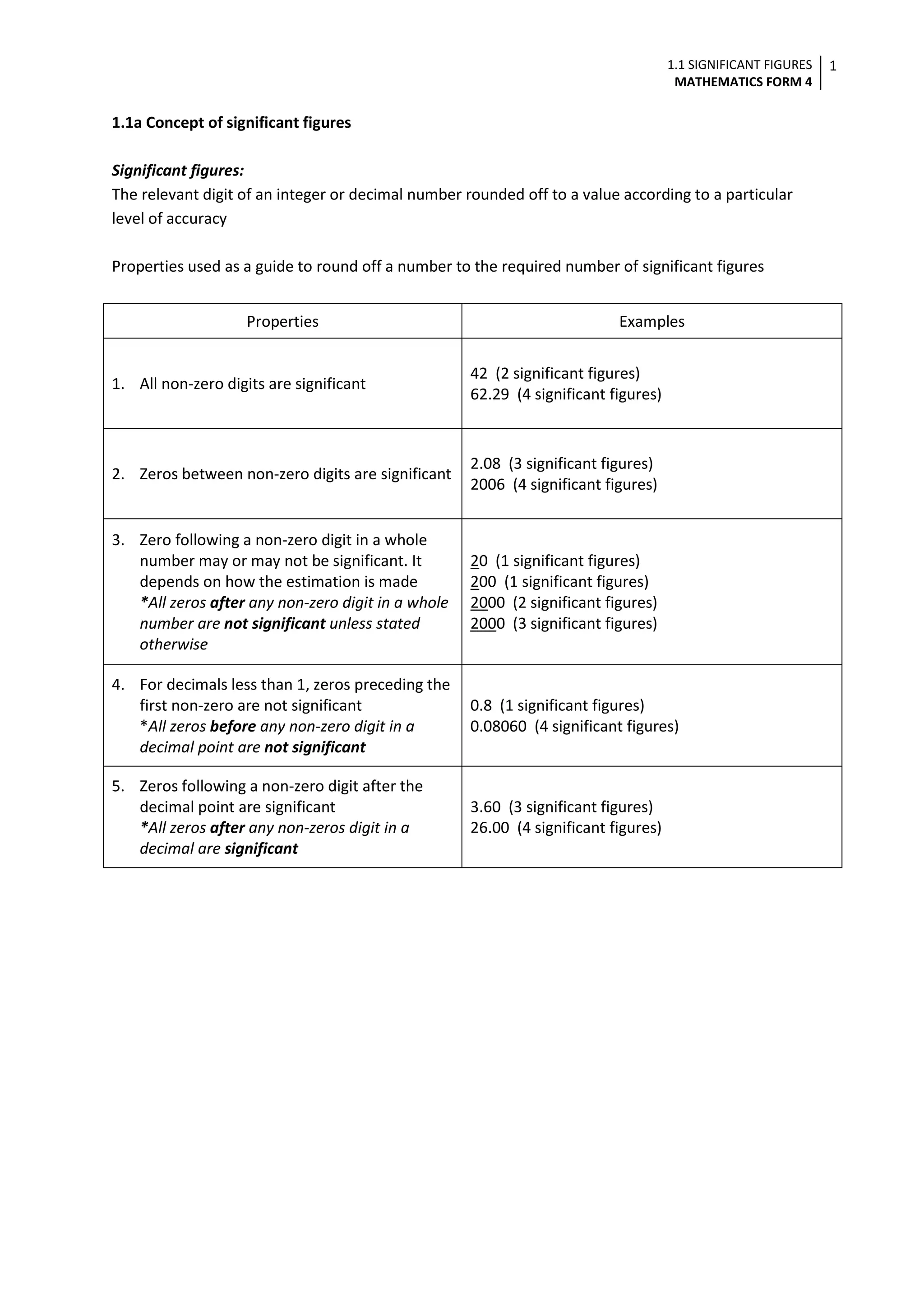 1.1 significant figures | PDF