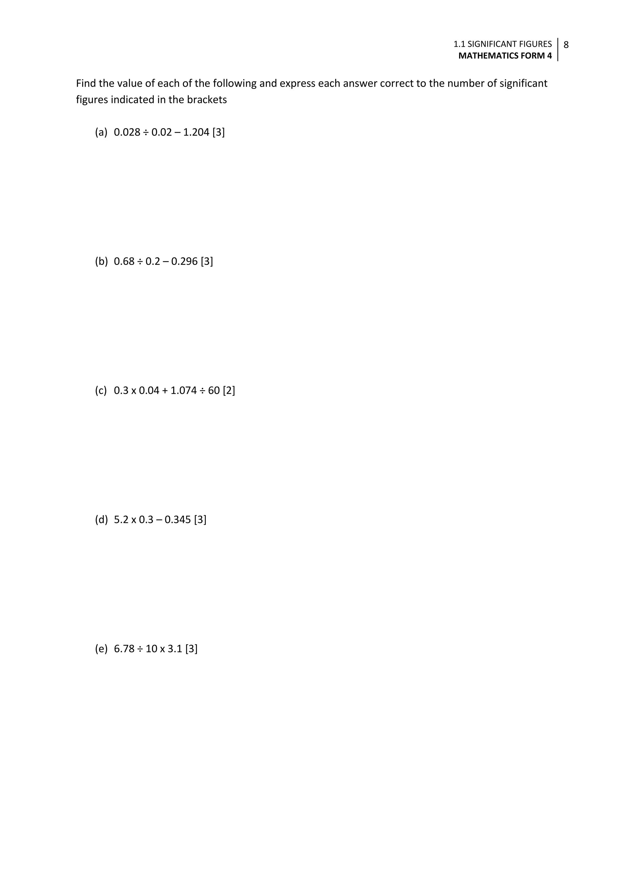 1.1 significant figures | PDF