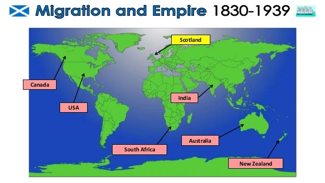 Migration and Empire - where did the scots go