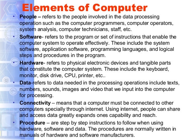 1. the computer system