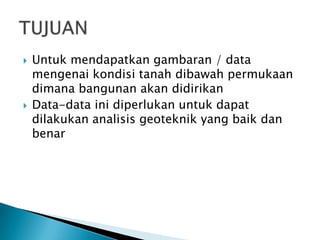 Laboratorium Uji Tanah - Survey Geoteknik | PPTX
