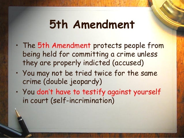 5th Amendment Rights