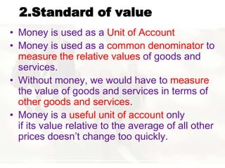 1.11 functions of money ppt-ok | PPT