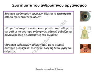 Kεφάλαιο 1ο- ΒΙΟΛΟΓΙΑ Α' ΛΥΚΕΙΟΥ | PDF