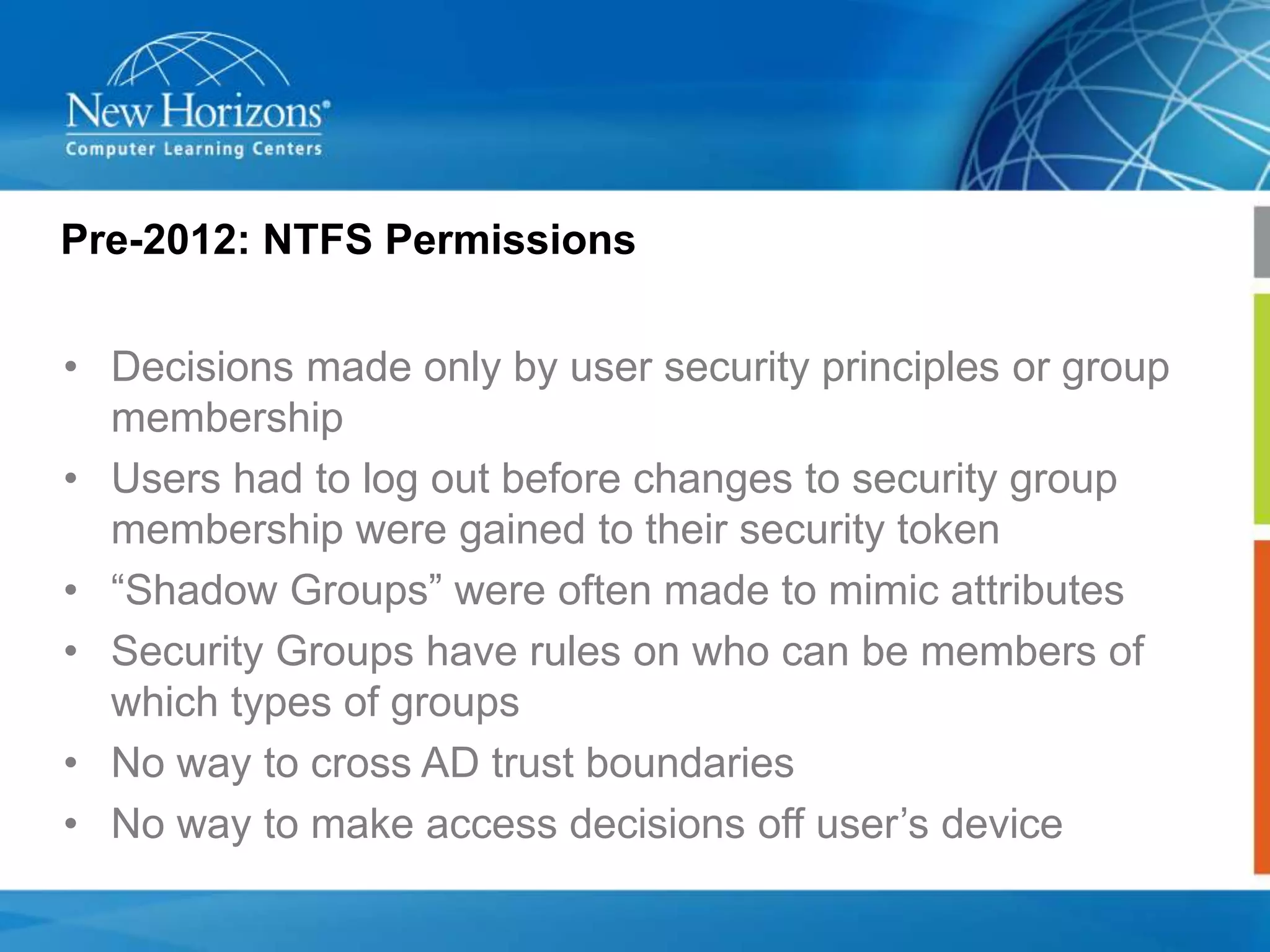 Info Security: Microsoft Dynamic Access Control | PPT