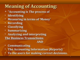 Introduction to Accounting | PPT