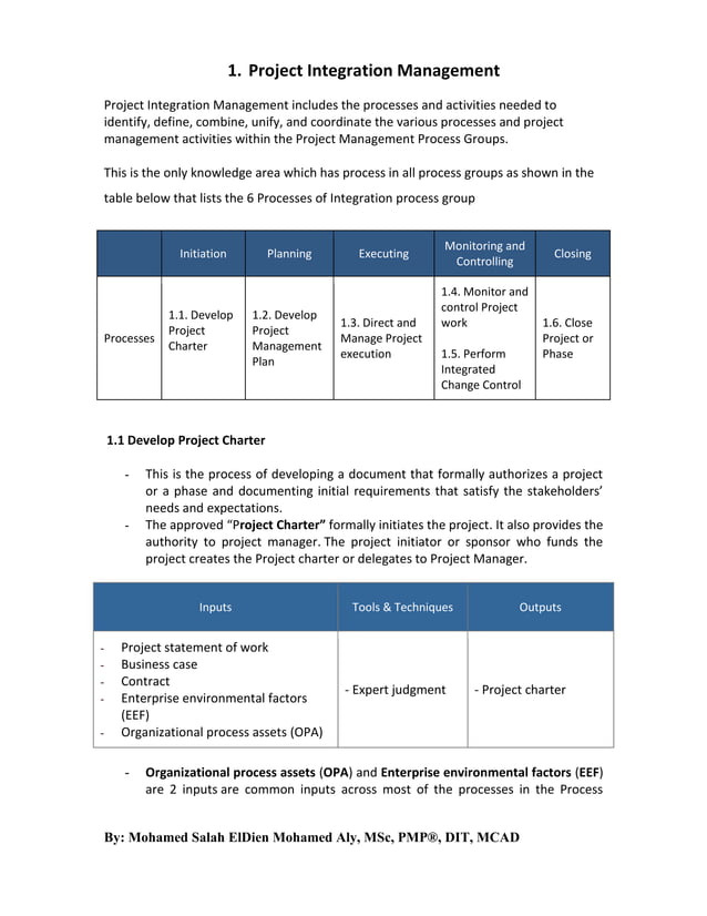 1. project integration management | PDF