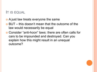 1.3 just laws and the nature of justice | PPTX