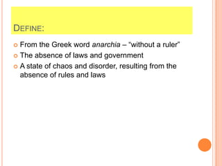 1.5 anarchy and tyranny | PPTX