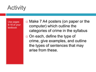 1.5 categories of crime | PPTX
