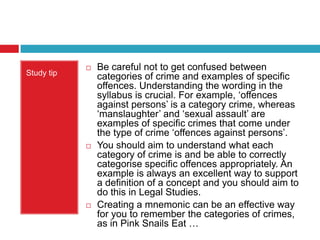 1.5 categories of crime | PPTX
