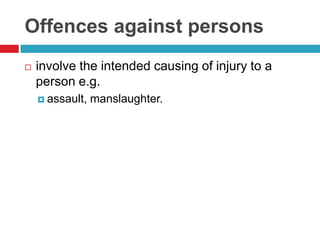 1.5 categories of crime | PPTX